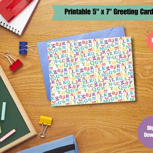 Teacher Appreciation Card-5" X 7" Greeting Card Size, Thank You ...