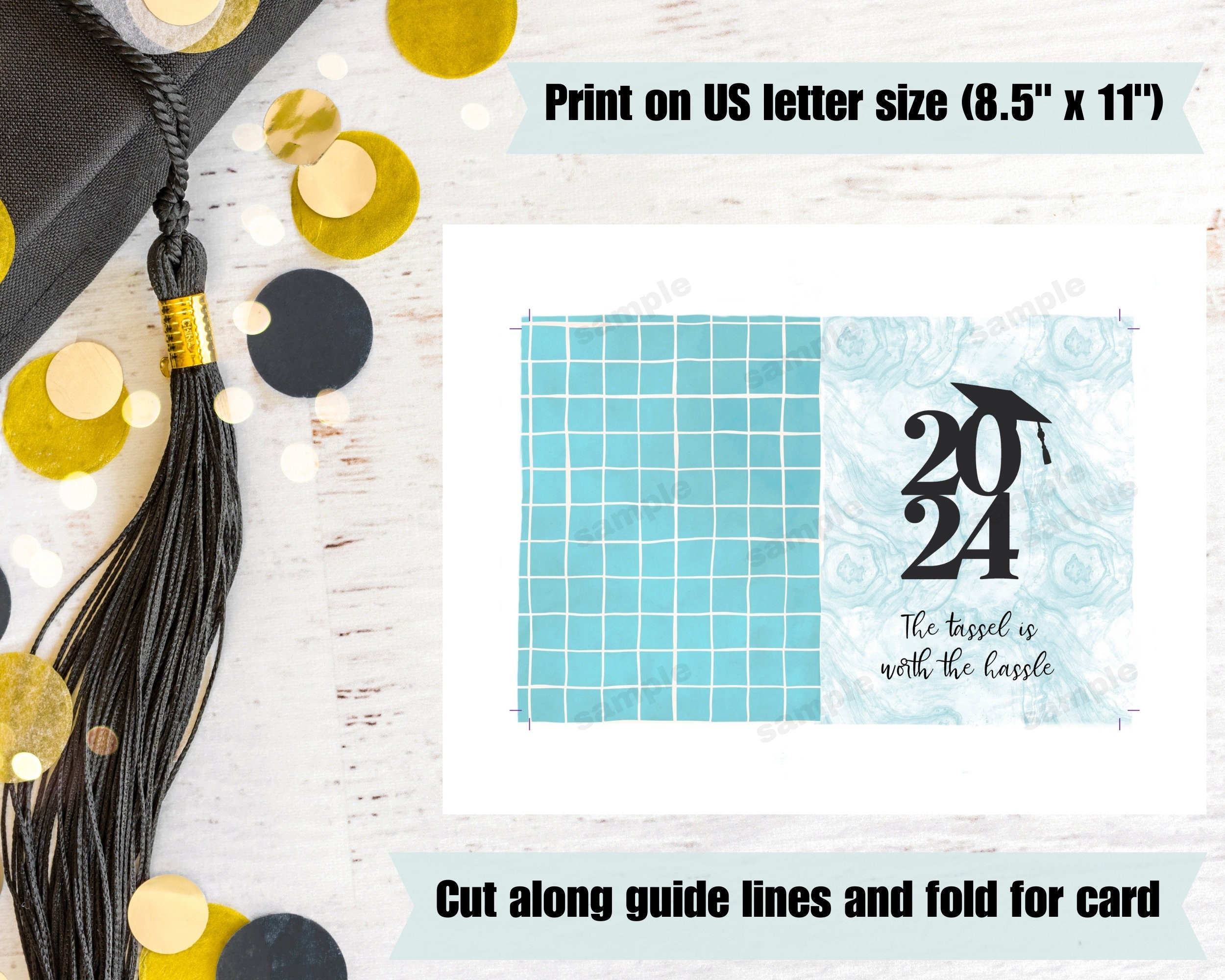 Digital 2024 Graduation Card (5" X 7"), the Tassel is Worth the Hassle ...