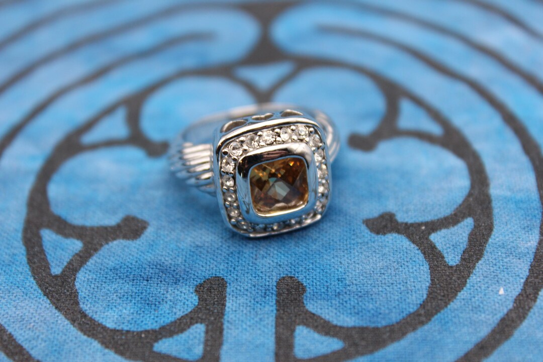 Citrine Dinner Ring - Etsy