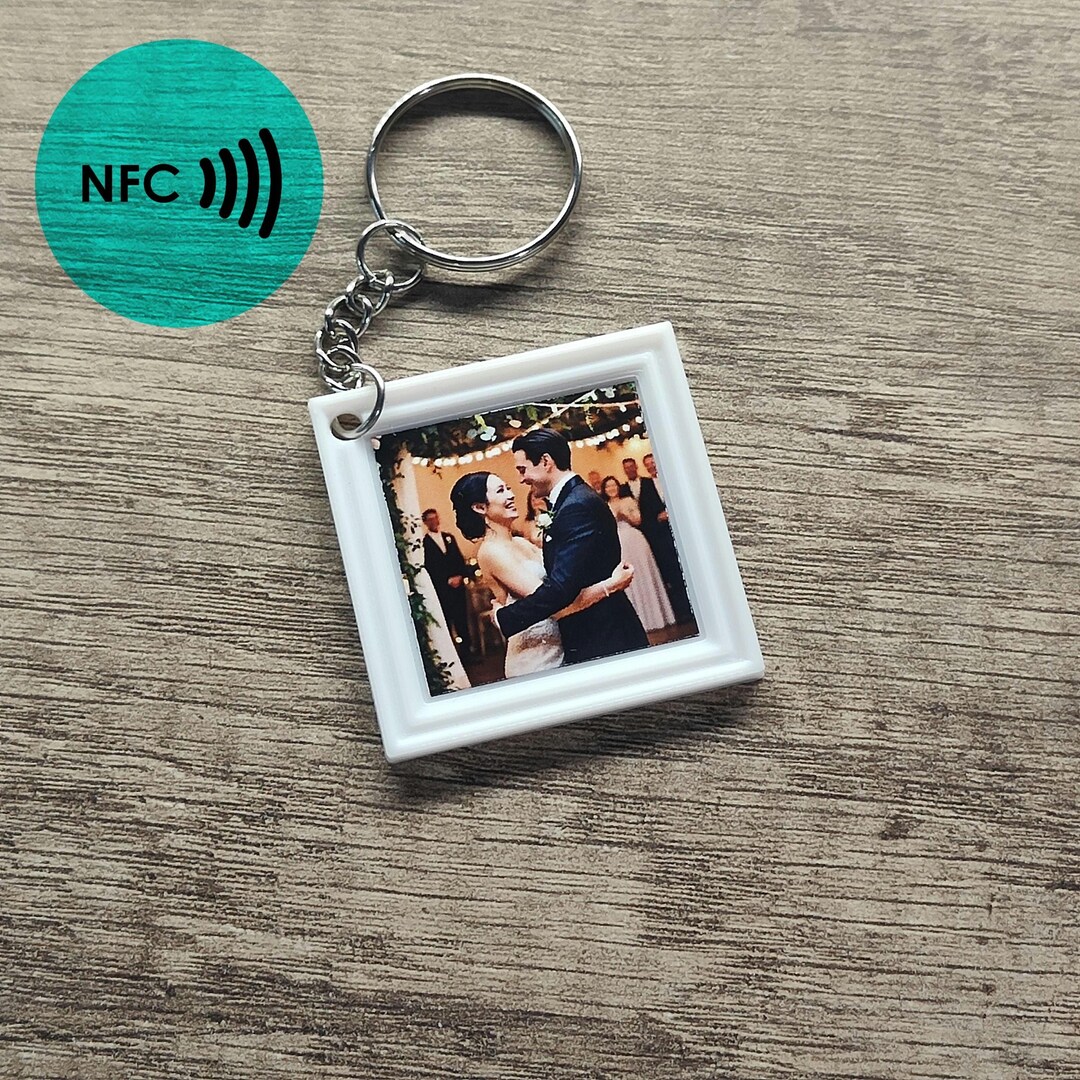 NFC Photo Frame Keychain - Etsy