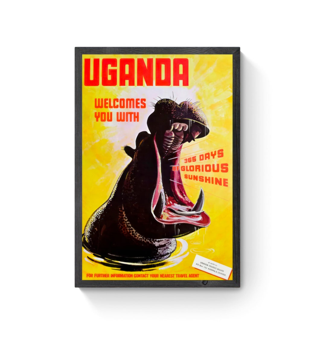 Uganda, Vintage Poster, Travel Poster, DIGITAL DOWNLOAD PRINTABLE ...