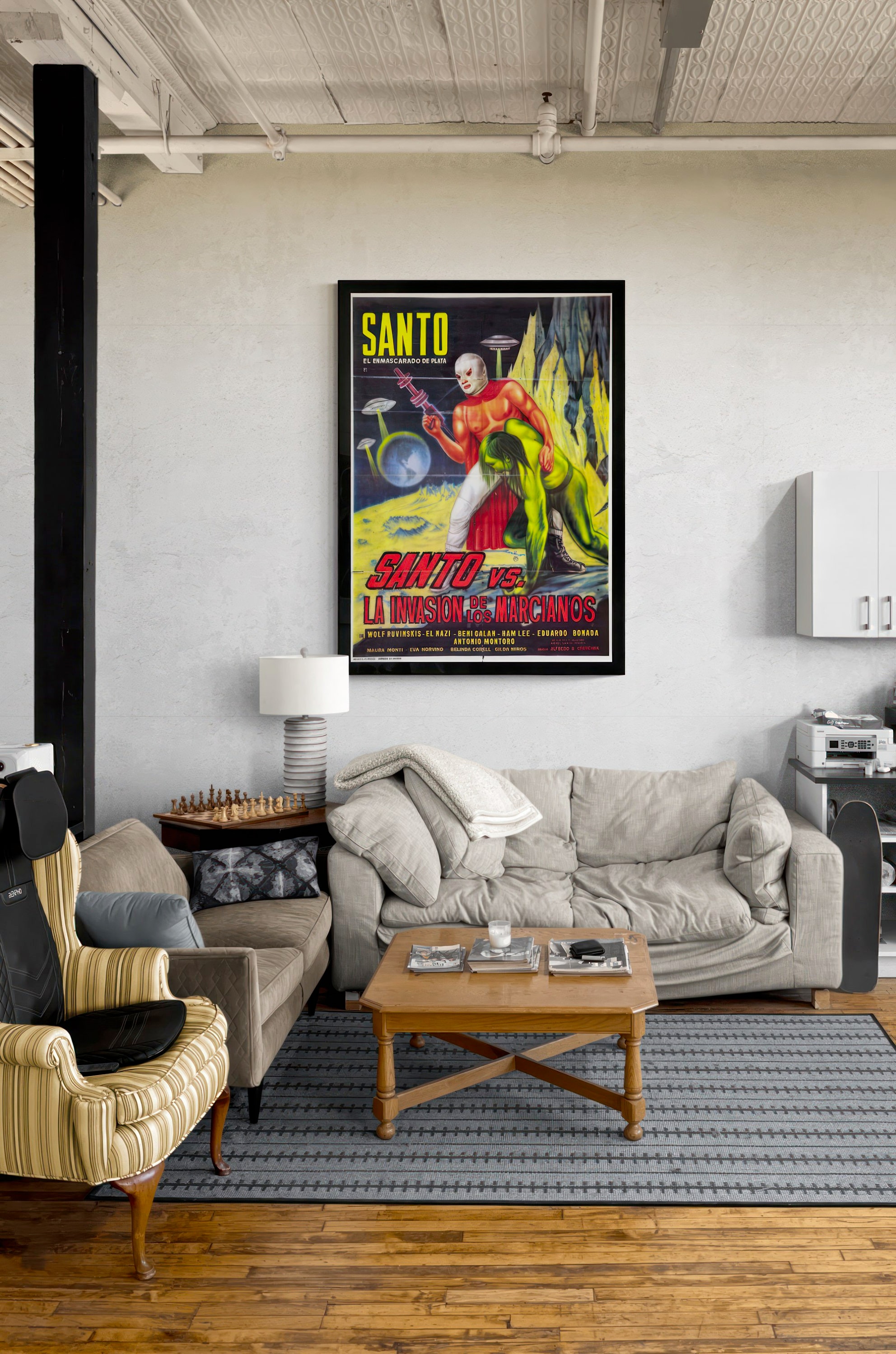 El Santo, Vintage Poster, Movie Poster, DIGITAL DOWNLOAD PRINTABLE ...