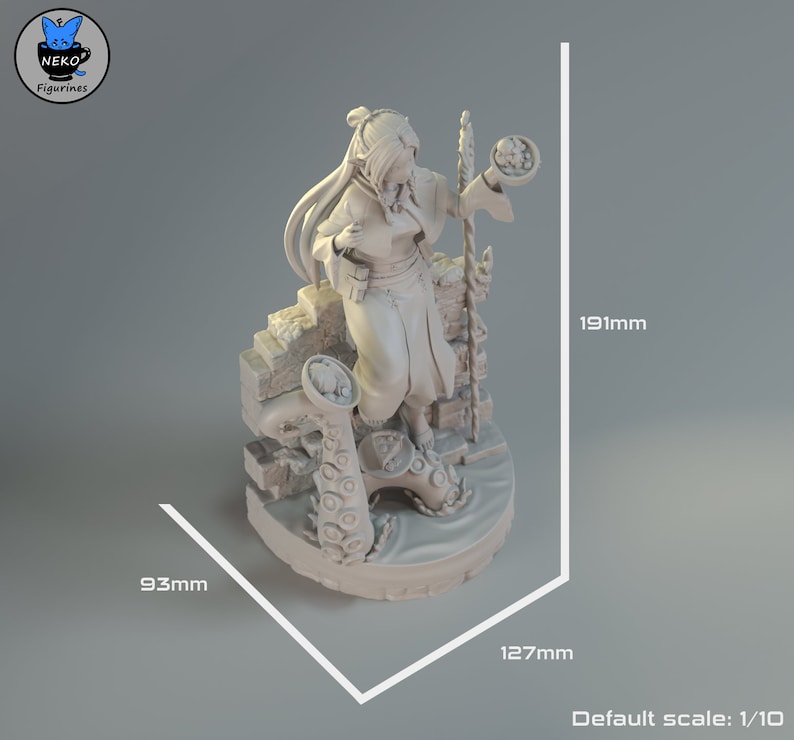 Marcille Donato Dungeon Meshi 3d Printed Figure Not Painted - Etsy