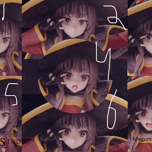 Megumin Resin 3d Print Not Painted - Etsy