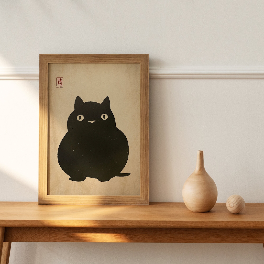 Poster Download Japanese Set of 3 Frog, Cat and Bunny Japanese Prints ...