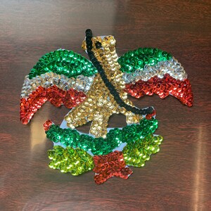 Mexican Eagle Sequins Patch Aguila Mexicana - Etsy