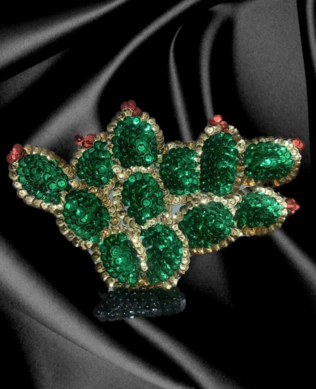 Mexican Nopal Cactus Sequins Patch - Etsy