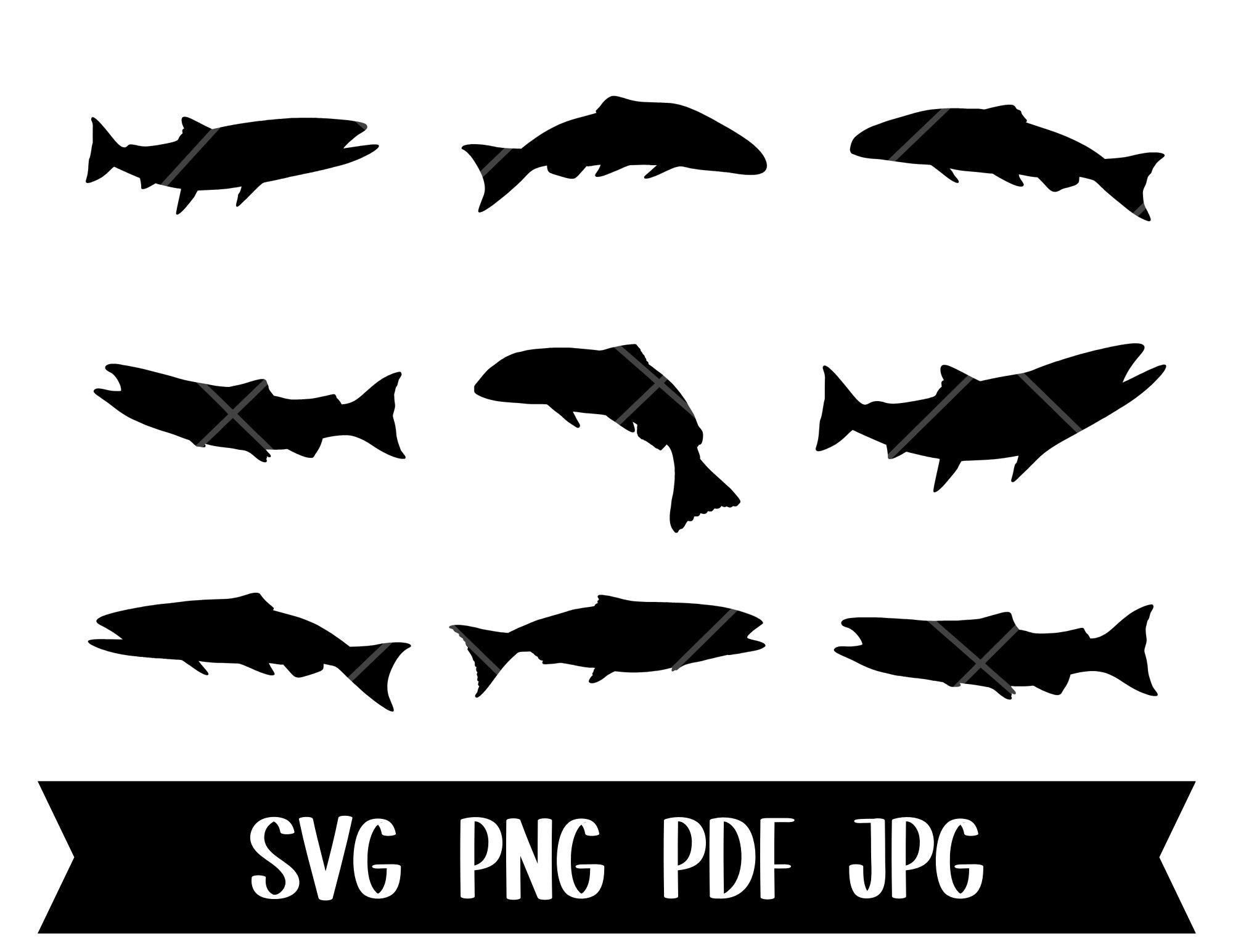 Salmon SVG, Salmon Fishing Svg, Fish Svg, Fishing Svg, Salmon ...