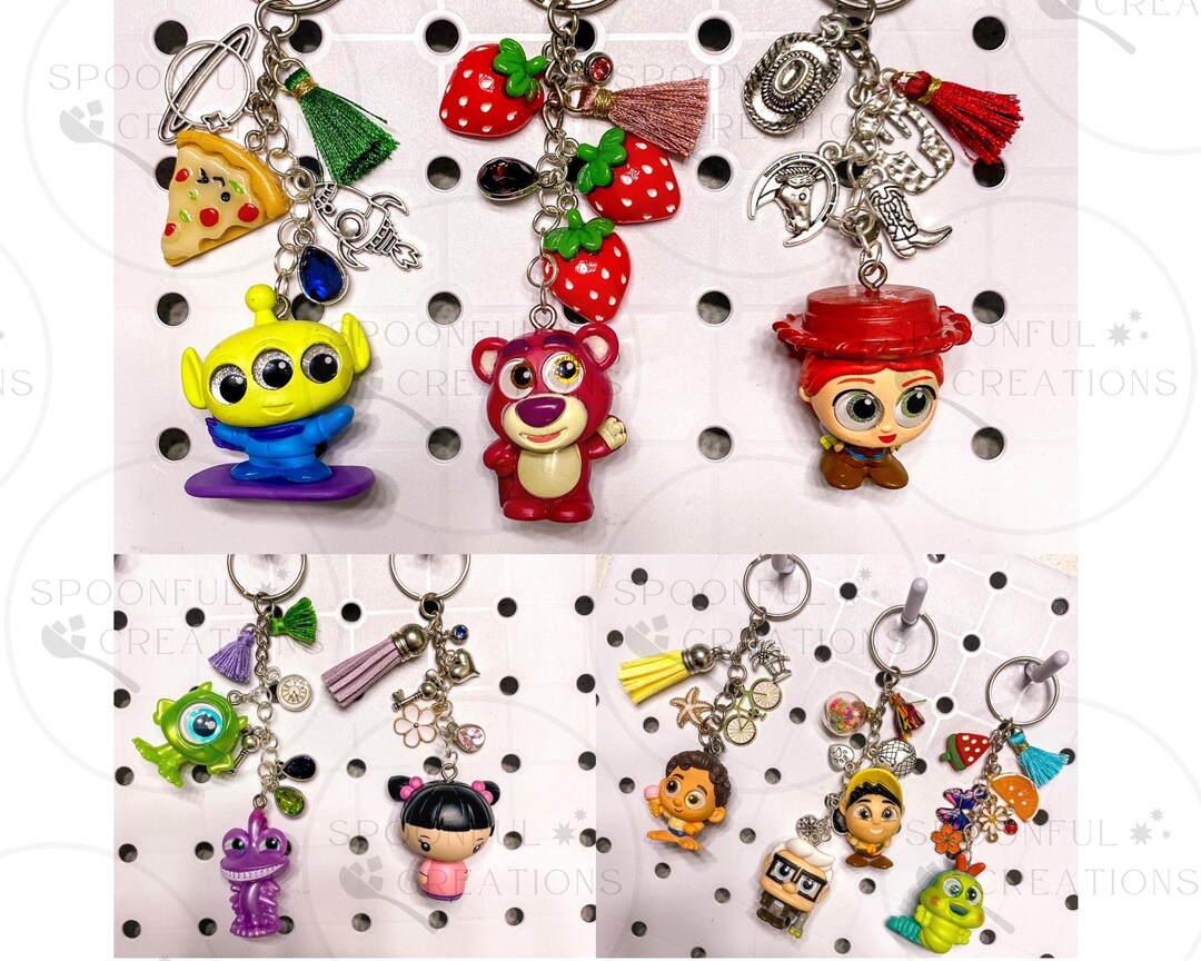 A-doorable Pixarverse Charm Figurine Keychains - Etsy