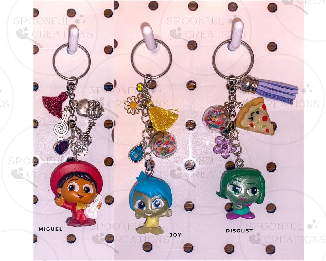 A-doorable Pixarverse Charm Figurine Keychains - Etsy