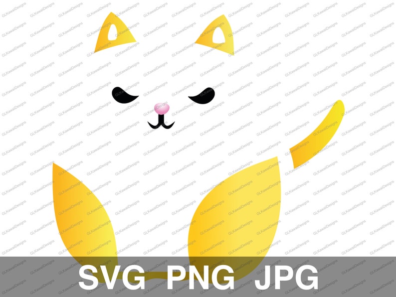Cute Angry Cat SVG/PNG/JPG Clipart for - Etsy