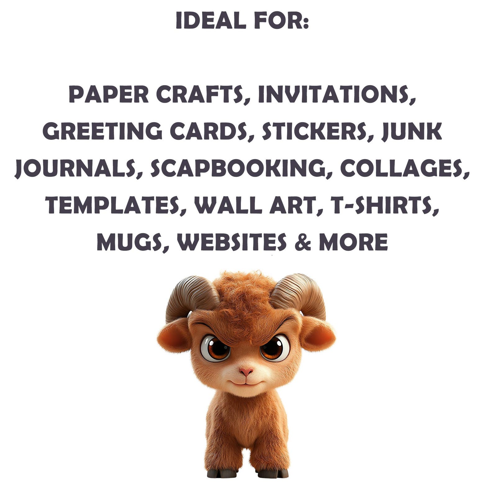 Grumpy Animals Clipart | Cute Cartoon Animals Icons | 18 PNG Files ...