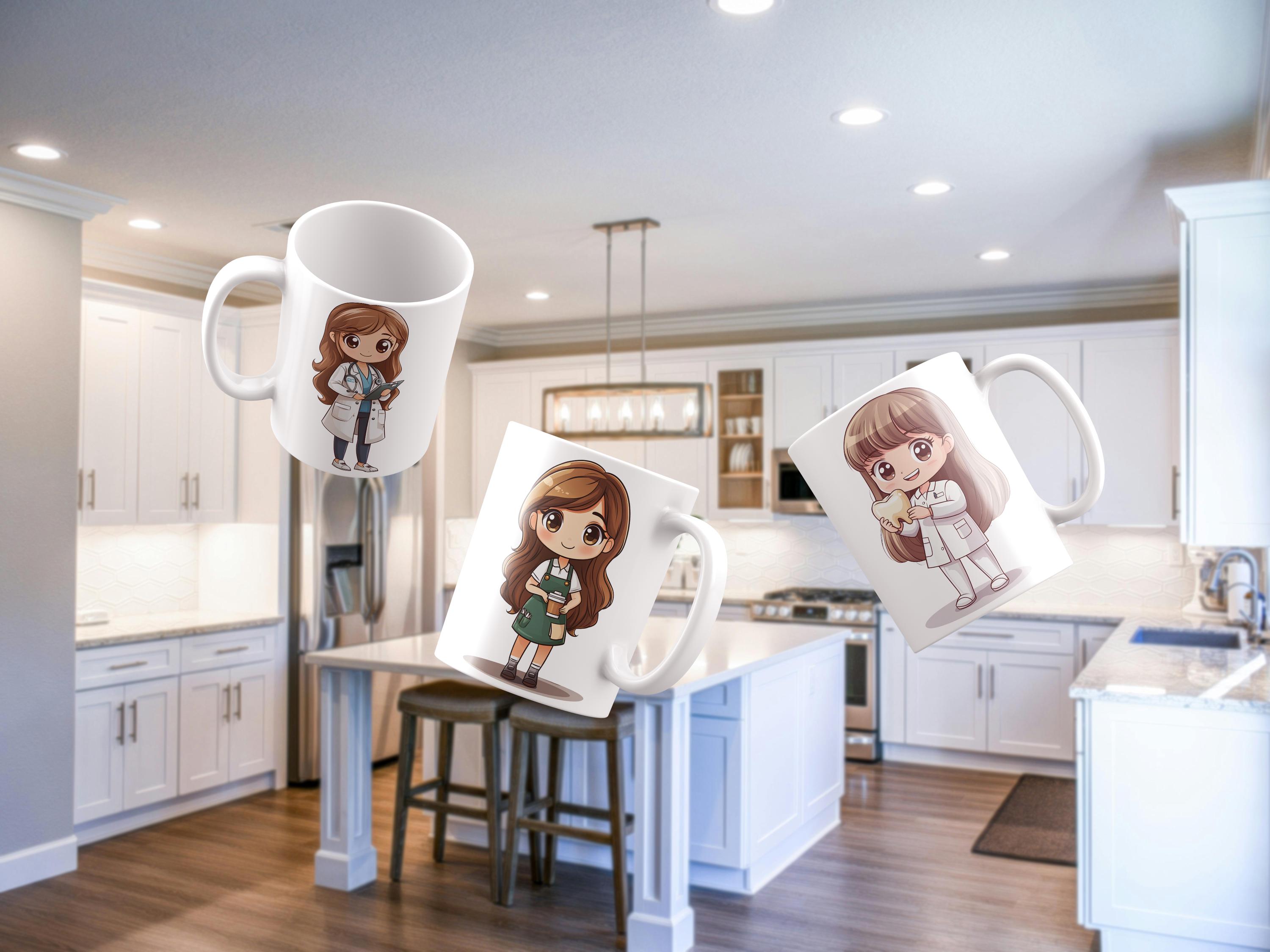 Kawaii Girls Occupations Clipart | 60 PNG Files (digital Download) - Etsy