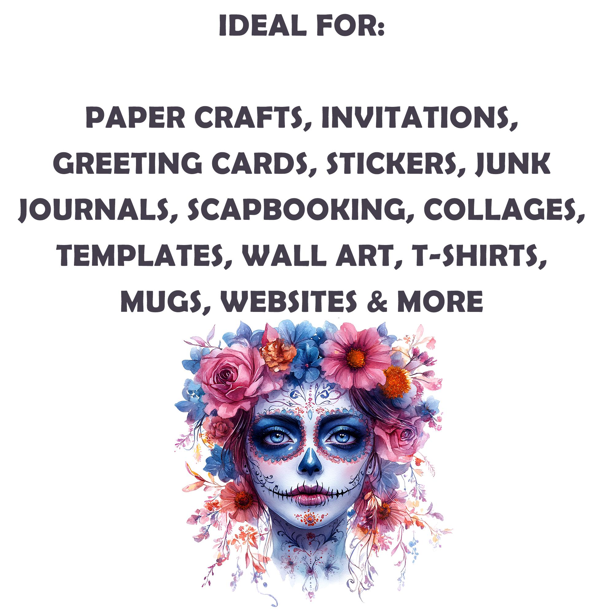 La Catrina Clipart Bundle | Dia De Los Muertos Icons | Day of the Dead ...