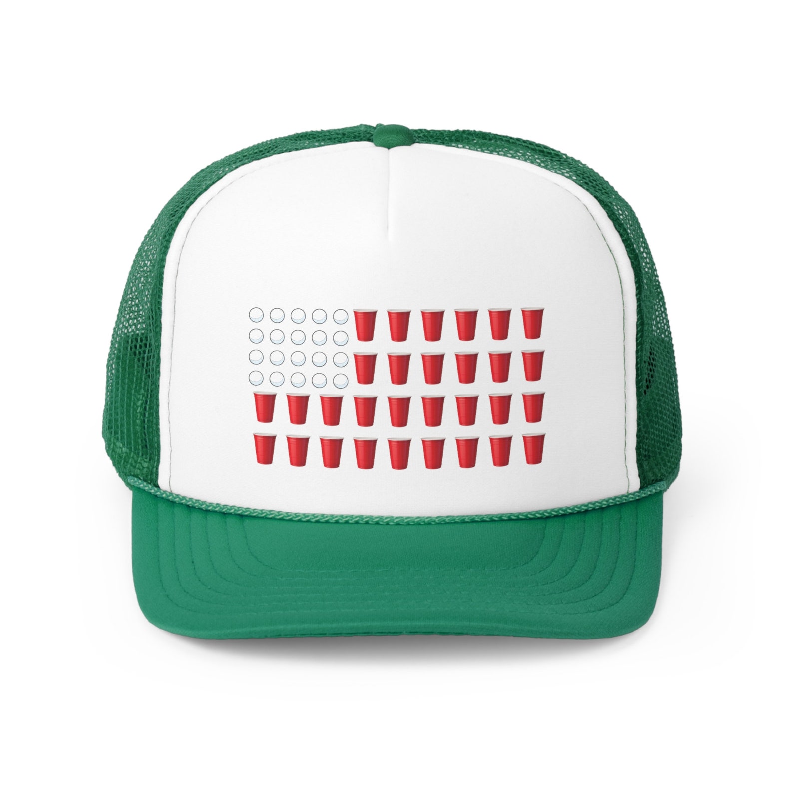 Red Solo Cup Flag Trucker Cap Party Hat Beer Pong Summer - Etsy