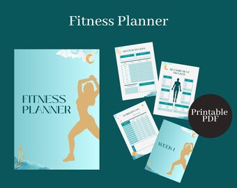 Digital Fitness Planner and Tracker | Gym Workout Tracker | Self Love ...