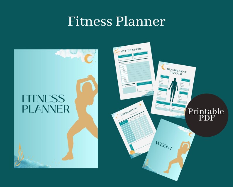 Digital Fitness Planner and Tracker | Gym Workout Tracker | Fitness ...
