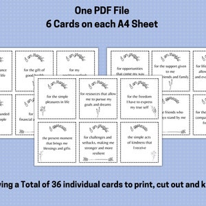 Affirmation Cards Printable, Gratitude Affirmation Cards PDF, Digital ...