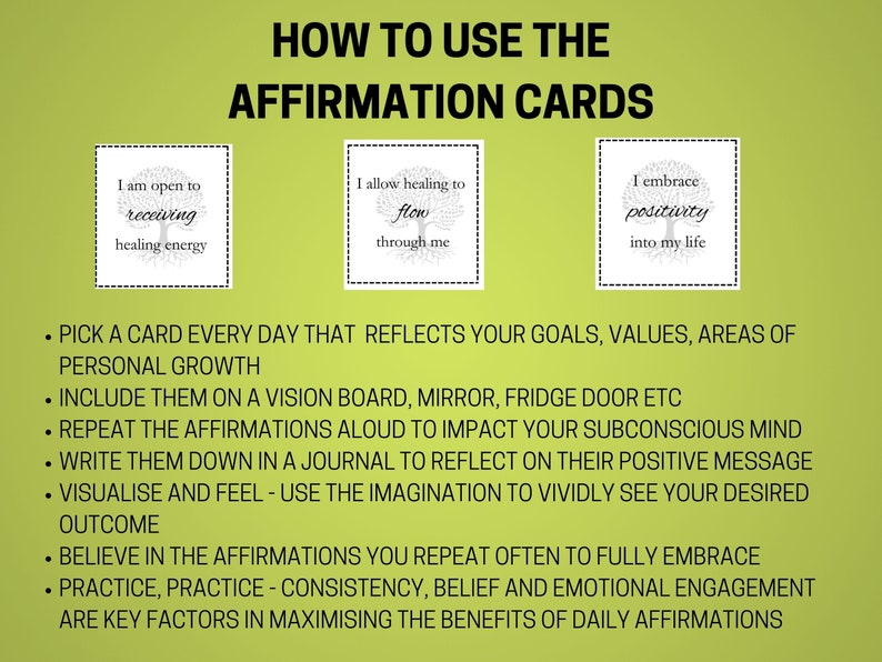Affirmation Cards Printable, Healing and Personal Growth Affirmation ...