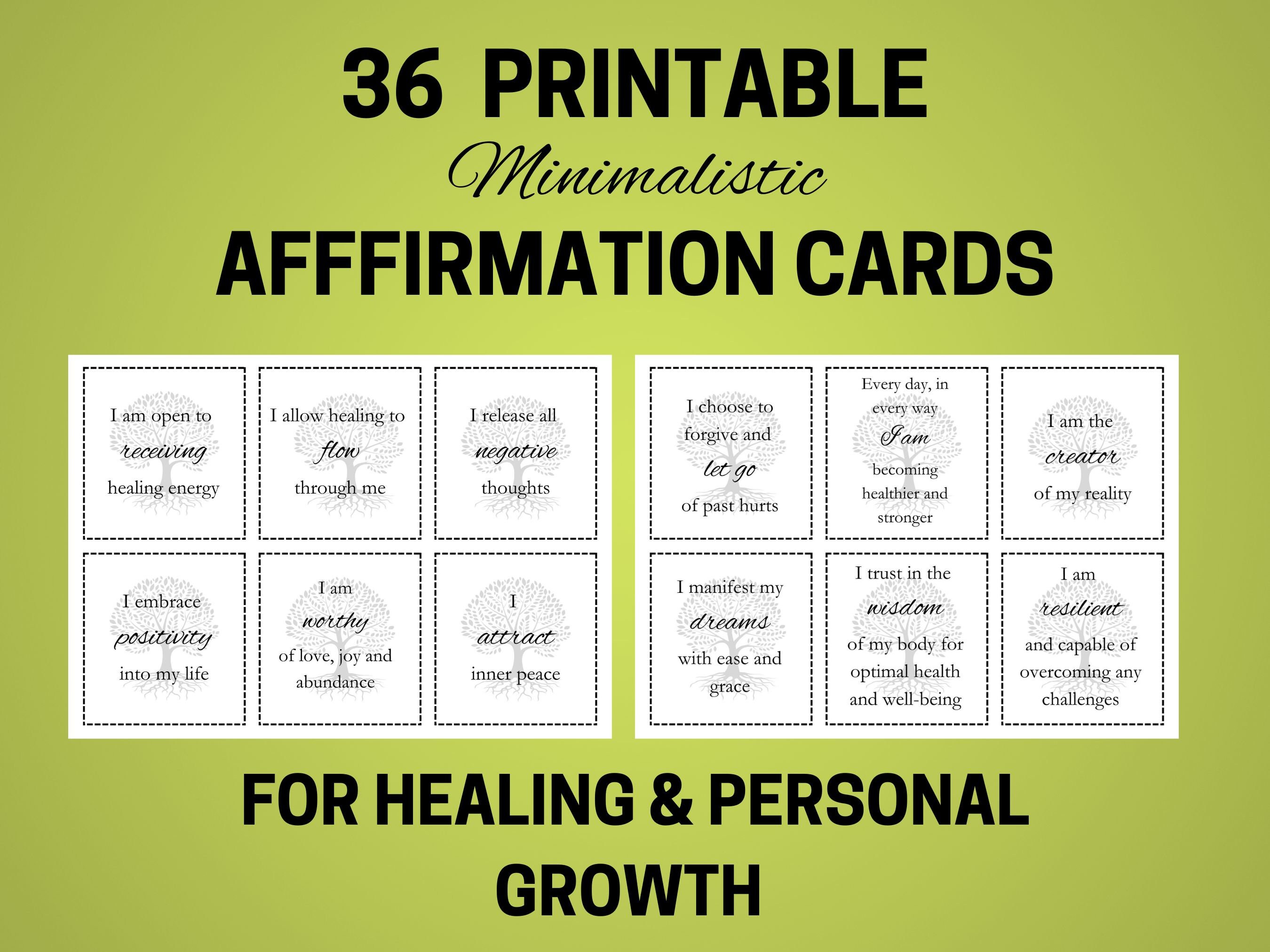 Affirmation Cards Printable, Healing and Personal Growth Affirmation ...