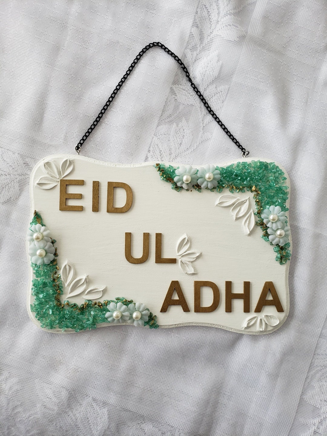 Islamic Wooden Sign, Eid Ul Adha Wooden Sign, Wooden Board Sign, Eid ...