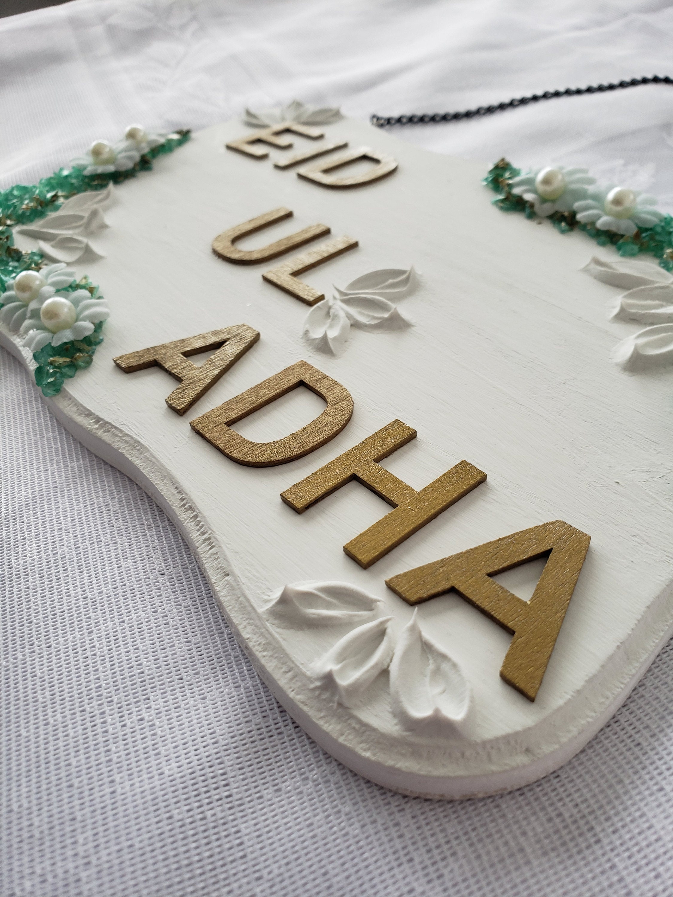 Islamic Wooden Sign, Eid Ul Adha Wooden Sign, Wooden Board Sign, Eid ...