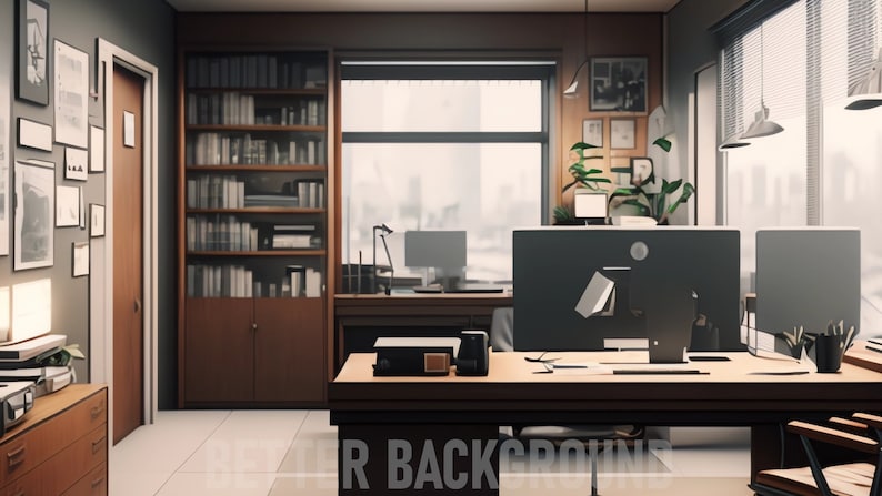 Office Background Zoom Virtual Background - Etsy