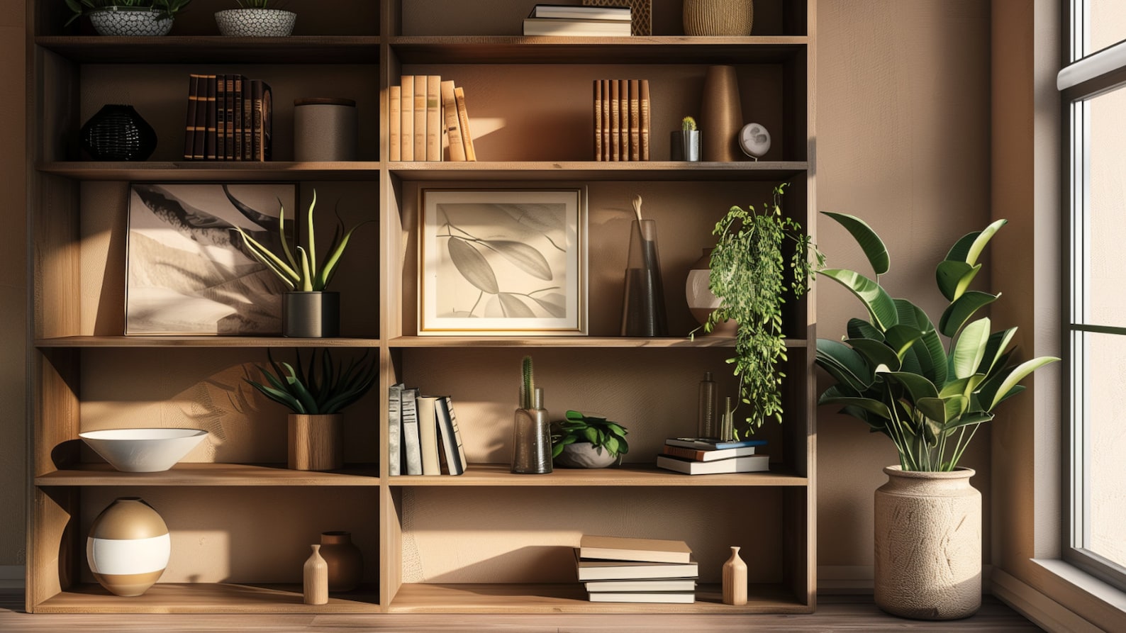 Modern Shelving Background | Home Shelves Background | Professional ...
