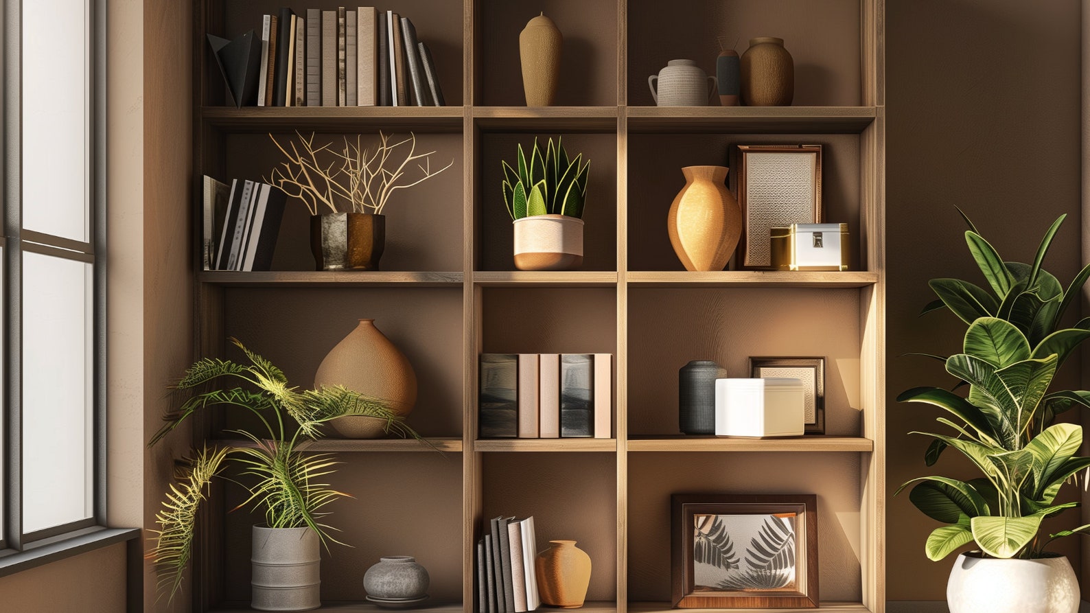 Modern Shelving Background | Home Shelves Background | Professional ...
