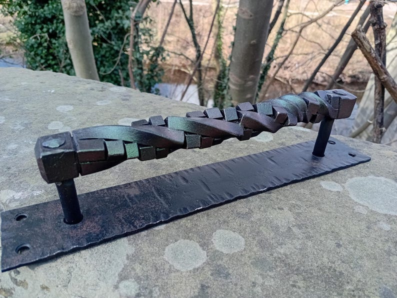 Cyberpunk Digital Twist Solid Steel Door Handles - Etsy