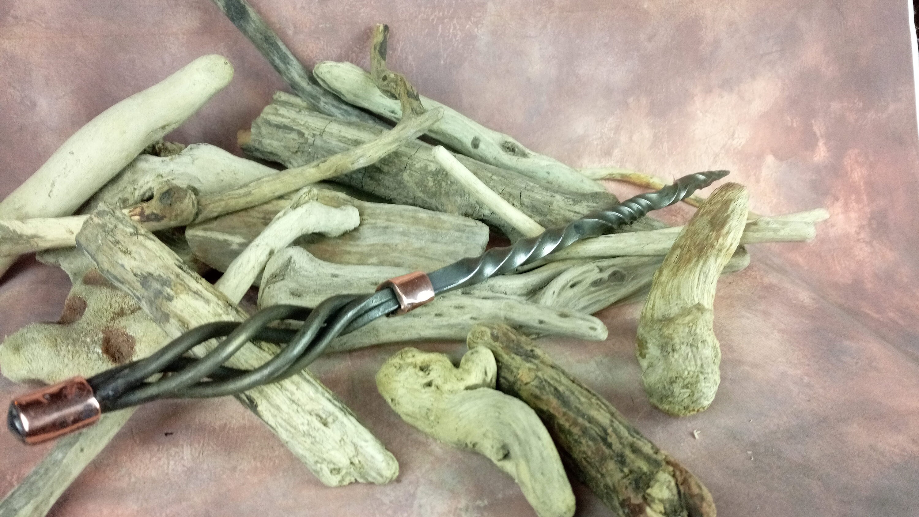 Copper and Steel Seidr Volva Wand - Etsy