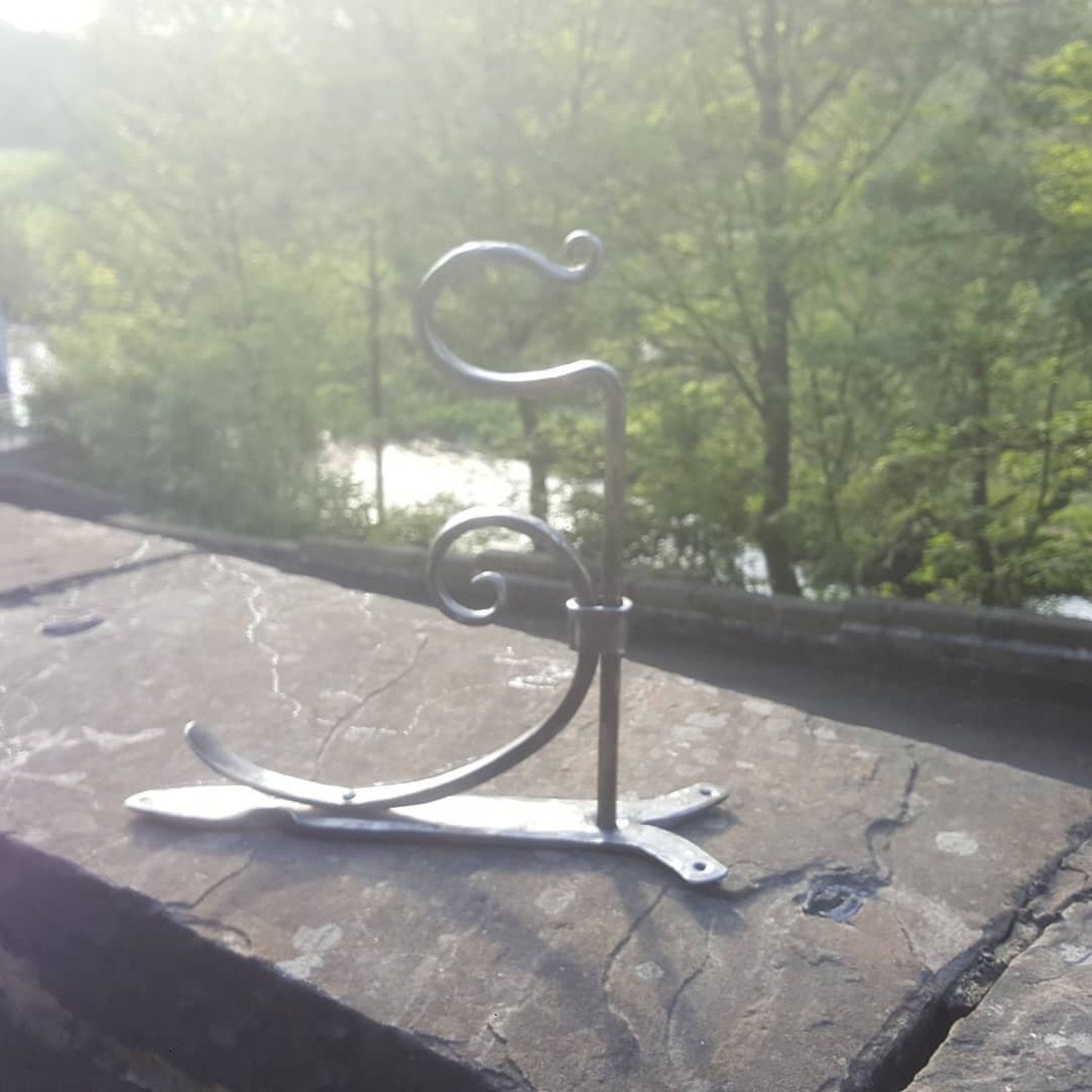 Classical Hanging Basket Bracket Mount, Hand Forged by Blacksmith - Etsy