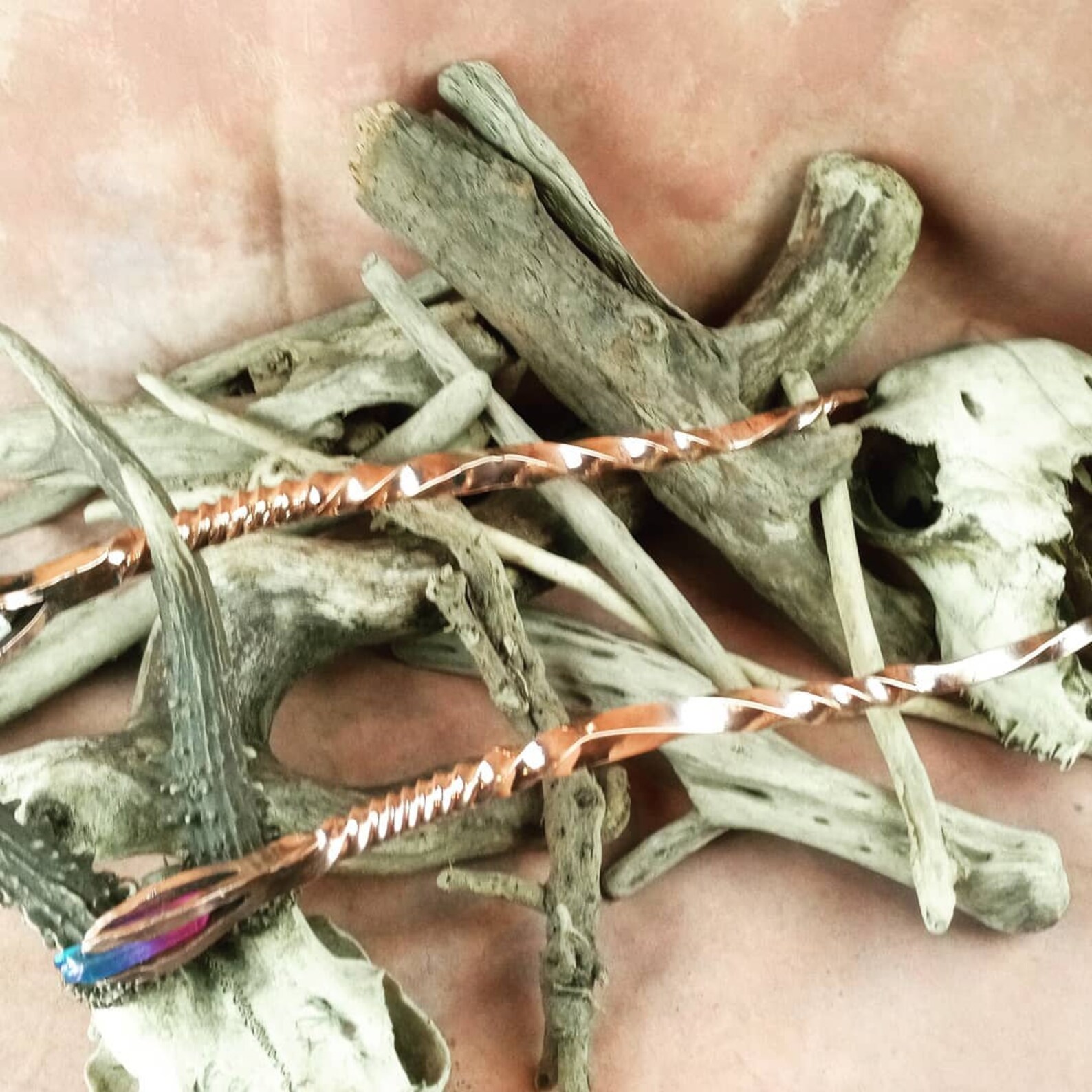 Copper and Quartz Sorceress Wands, Hand Forged in Yorkshire - Etsy