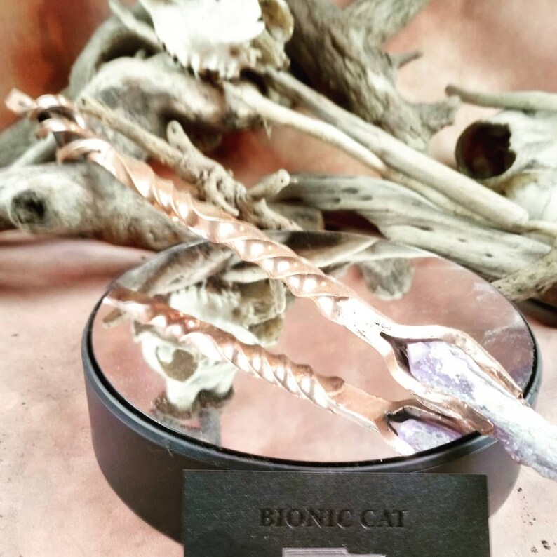 Copper and Amethyst Master Wand, Hand Forged by Blacksmith - Etsy