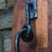 Industrial Steel Rebar Knotted Door Handles, Traditionally Hand Forged ...