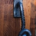 Industrial Steel Rebar Knotted Door Handles, Traditionally Hand Forged ...