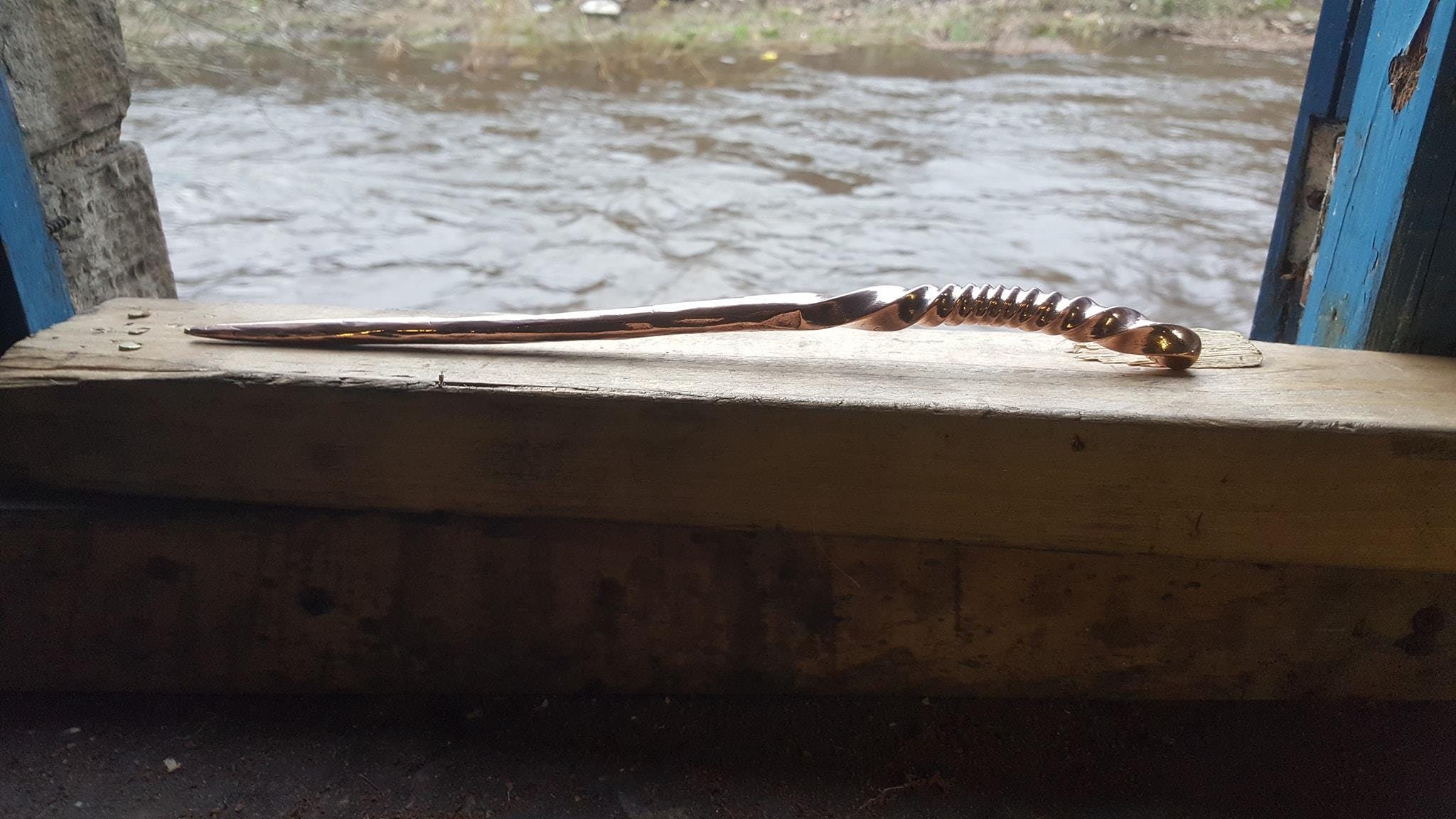 Copper Seeress Wand, Hand Forged by Traditional Blacksmith - Etsy