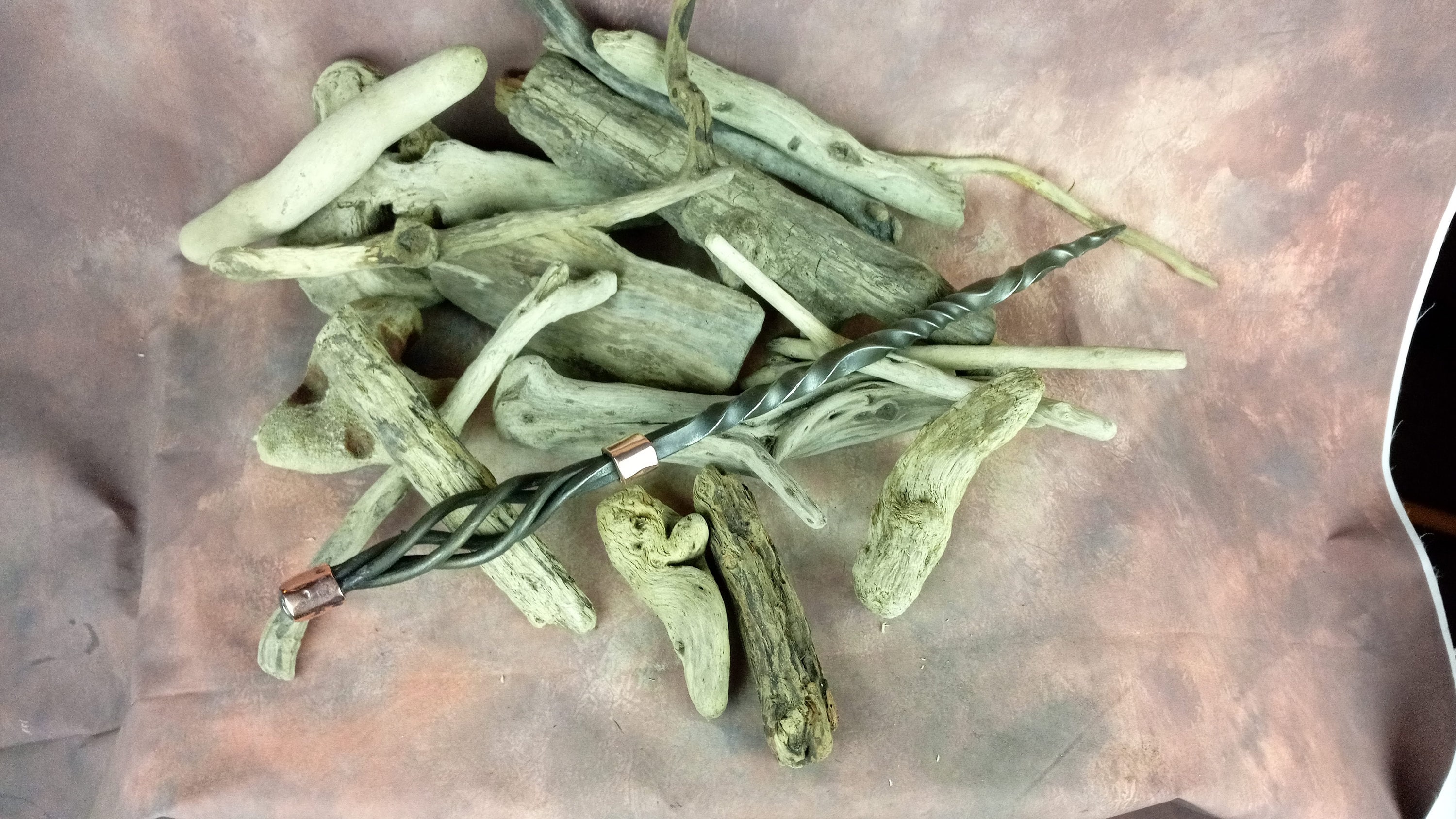 Copper and Steel Seidr Volva Wand - Etsy