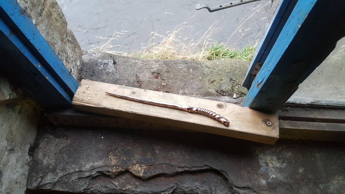 Copper Seeress Wand, Hand Forged by Traditional Blacksmith - Etsy