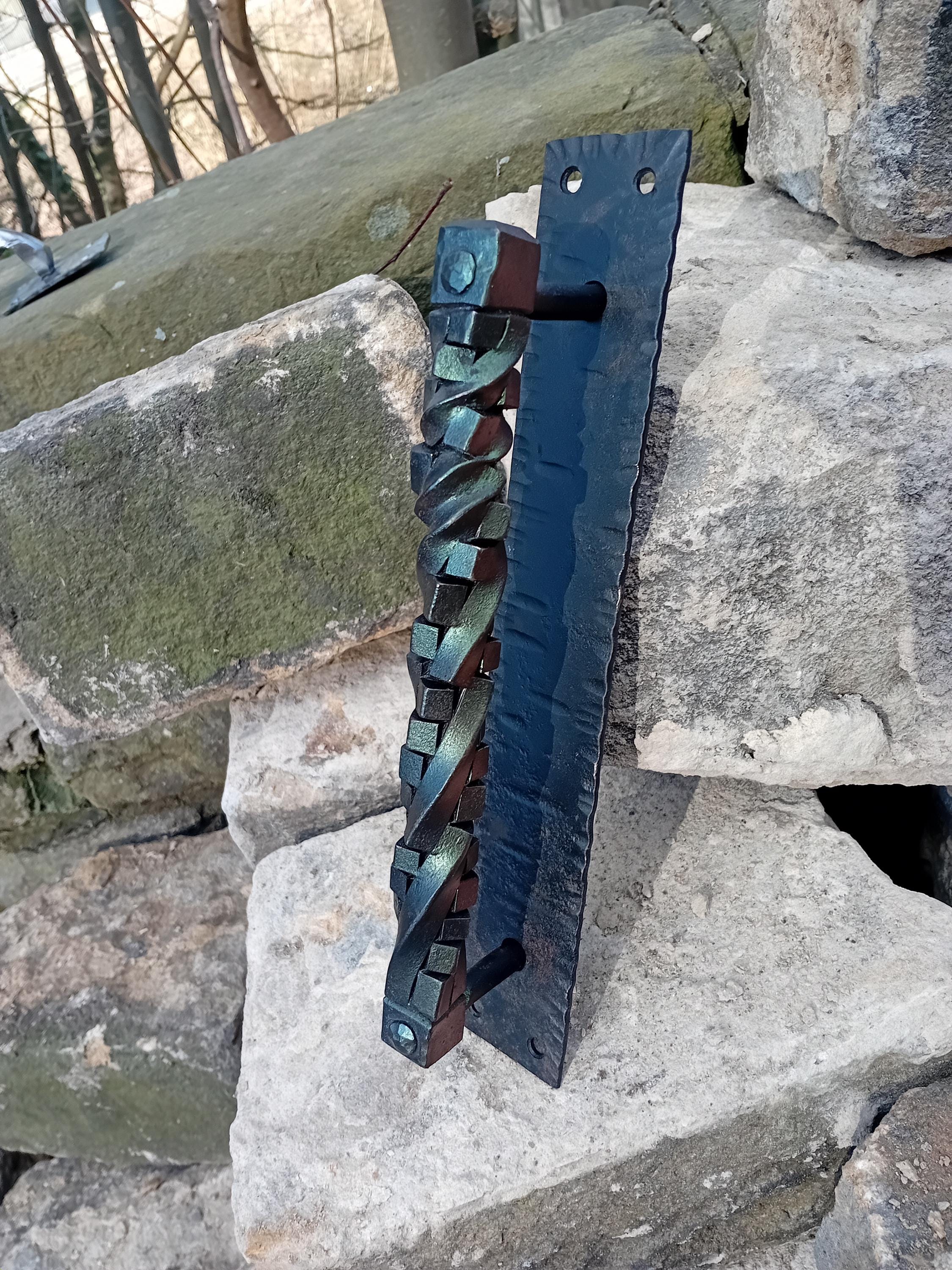 Cyberpunk Digital Twist Solid Steel Door Handles - Etsy
