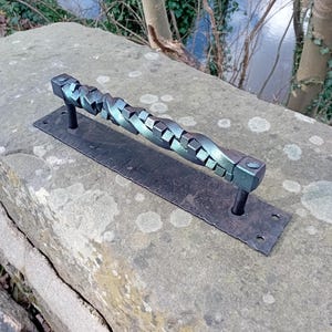 Cyberpunk Digital Twist Solid Steel Door Handles - Etsy