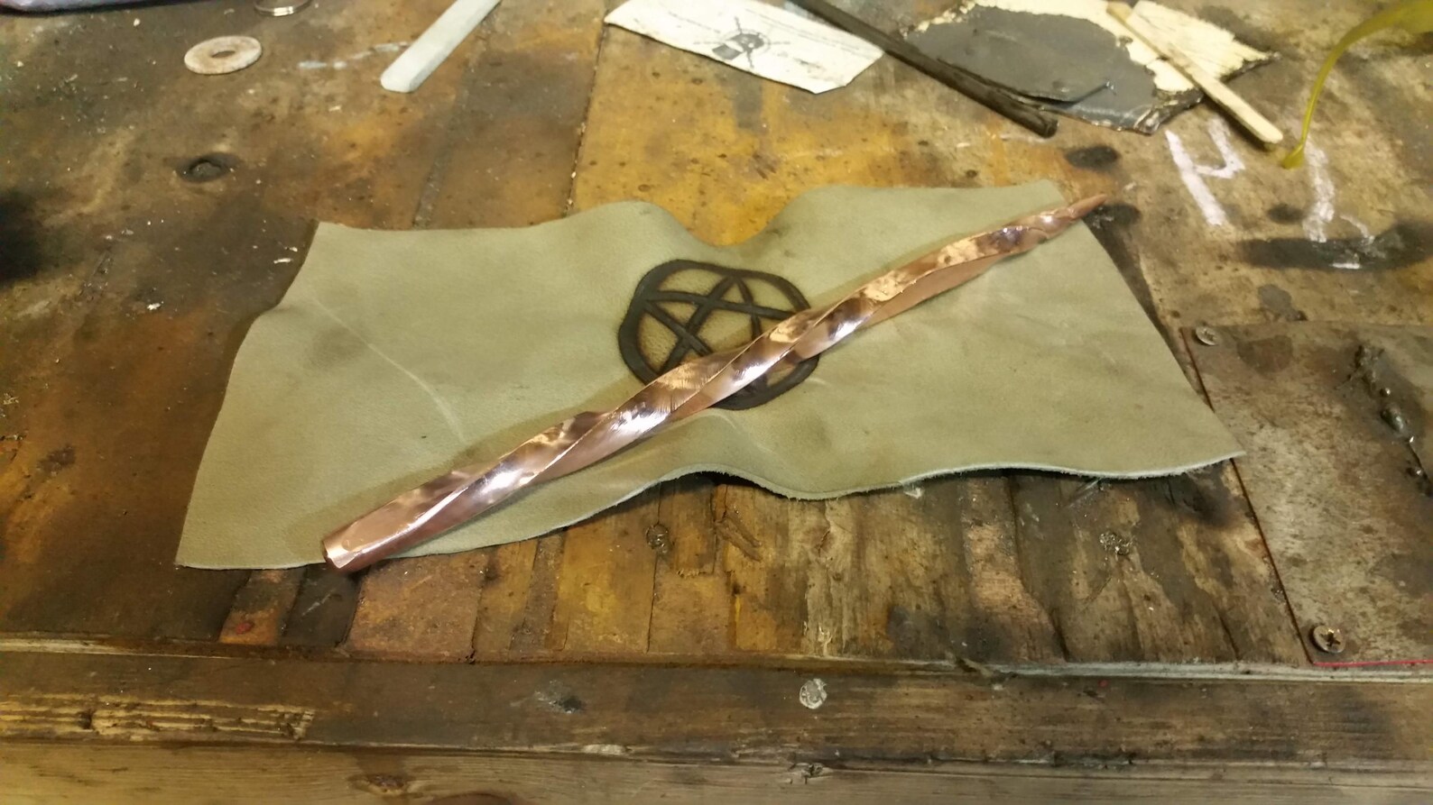 Copper Seeress Wand, Hand Forged by Traditional Blacksmith - Etsy