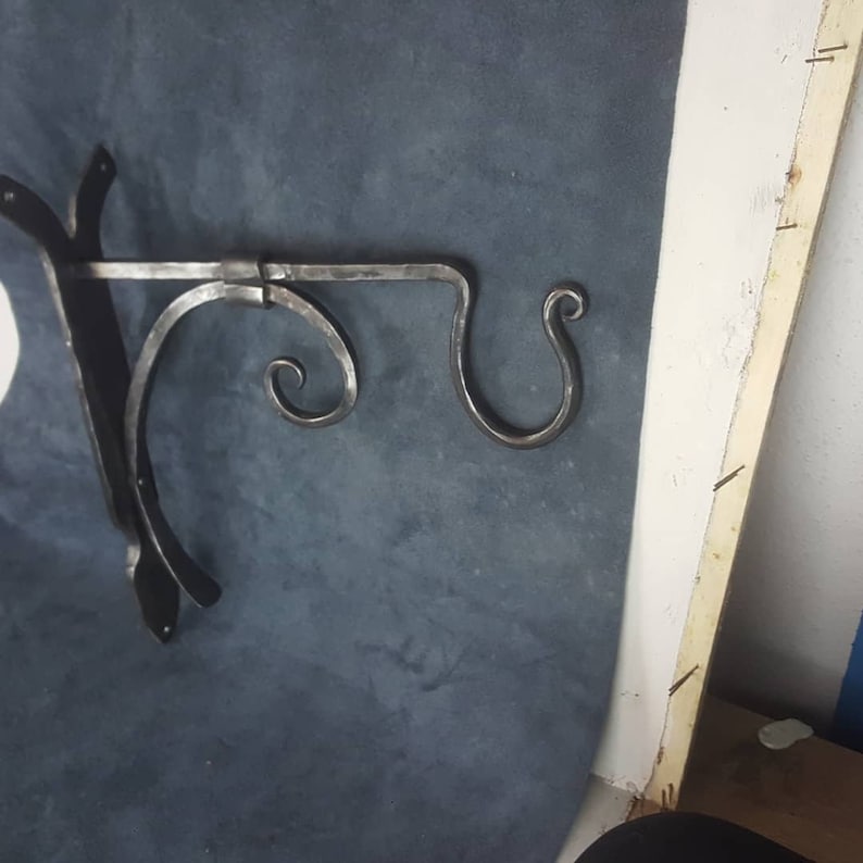 Classical Hanging Basket Bracket Mount, Hand Forged by Blacksmith - Etsy
