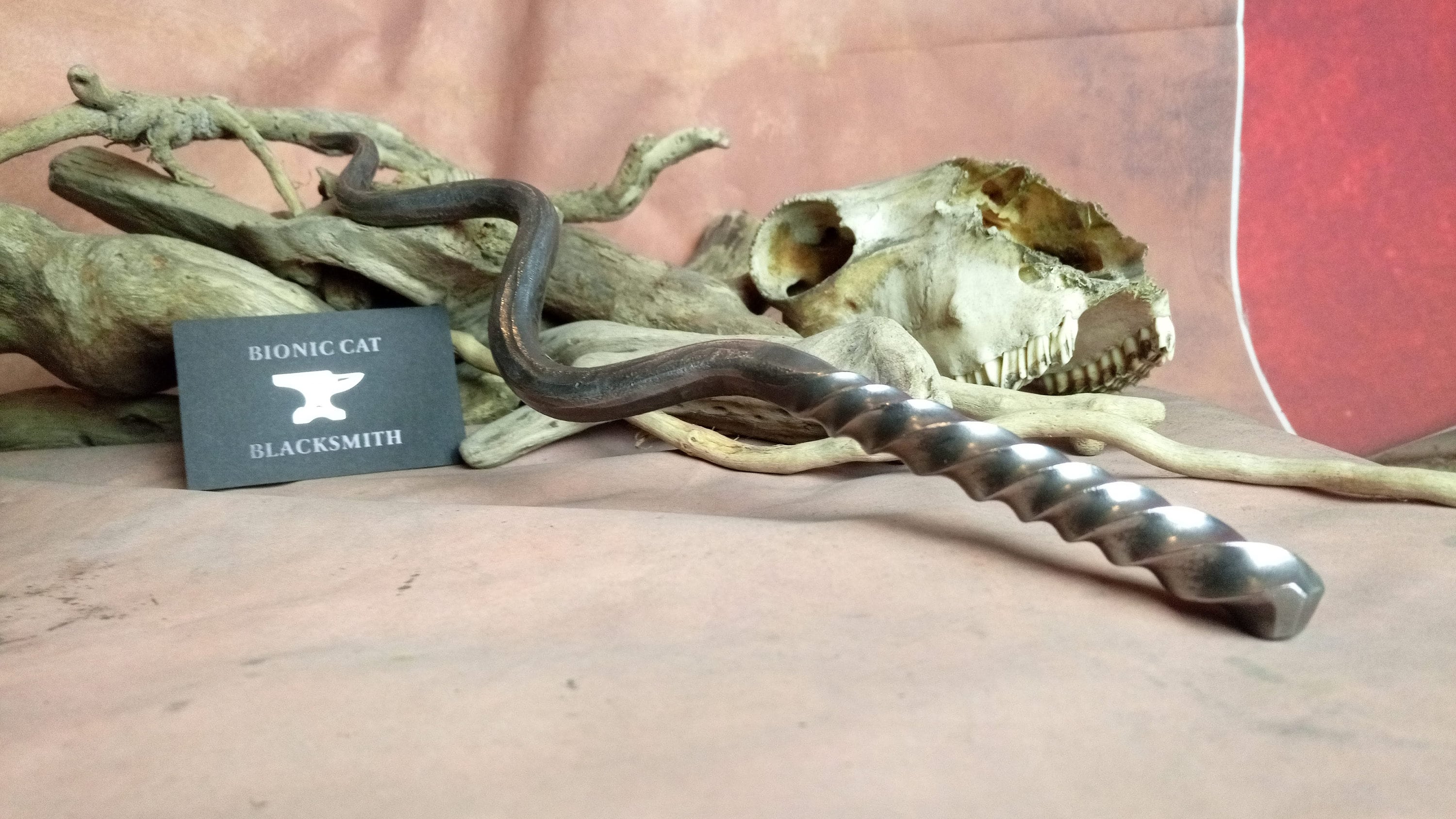 Iron Serpent Wand, Hand Forged - Etsy