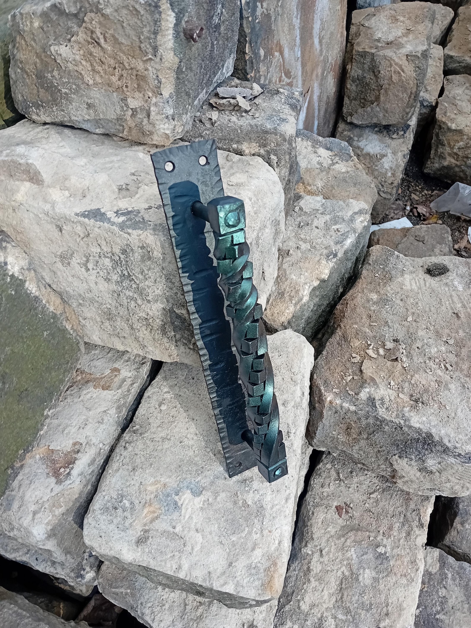 Cyberpunk Digital Twist Solid Steel Door Handles - Etsy