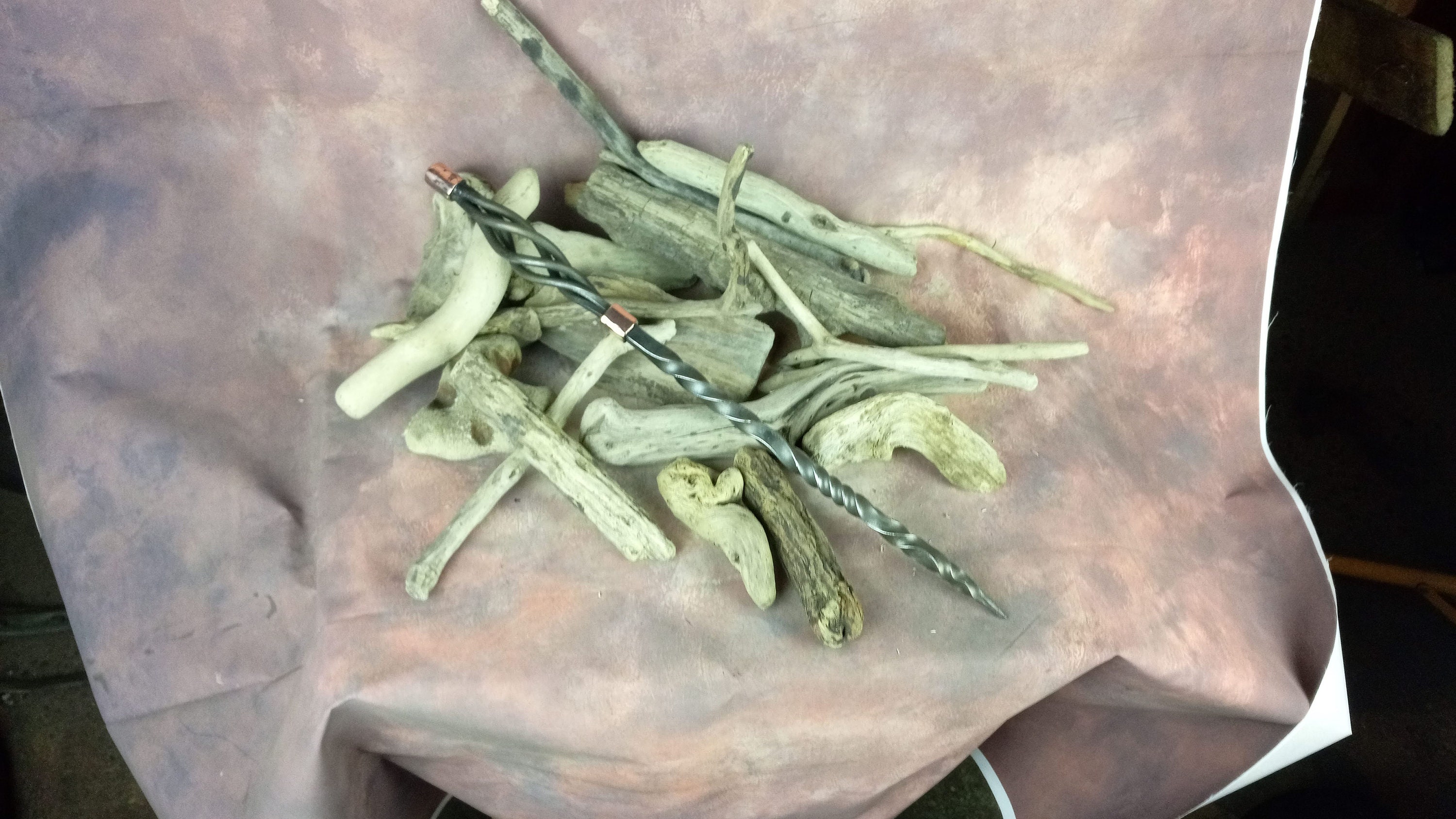 Copper and Steel Seidr Volva Wand - Etsy