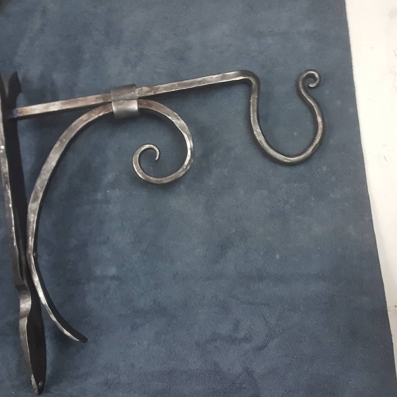 Classical Hanging Basket Bracket Mount, Hand Forged by Blacksmith - Etsy
