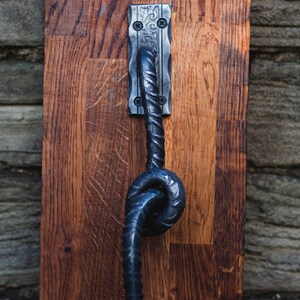 Industrial Steel Rebar Knotted Door Handles, Traditionally Hand Forged ...