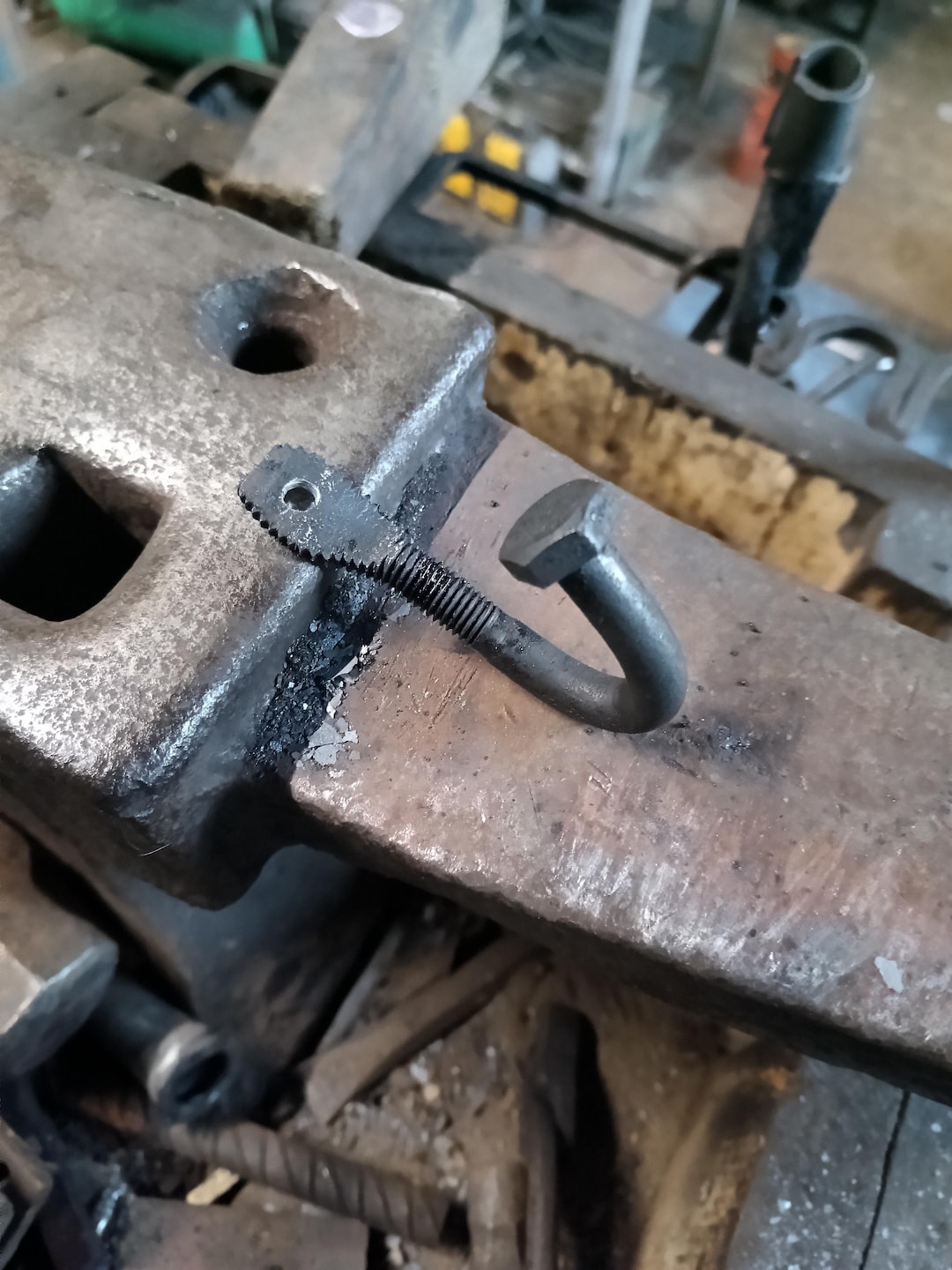 Industrial Upcycled Bolt Hook, Hand Forged Solid Steel - Etsy