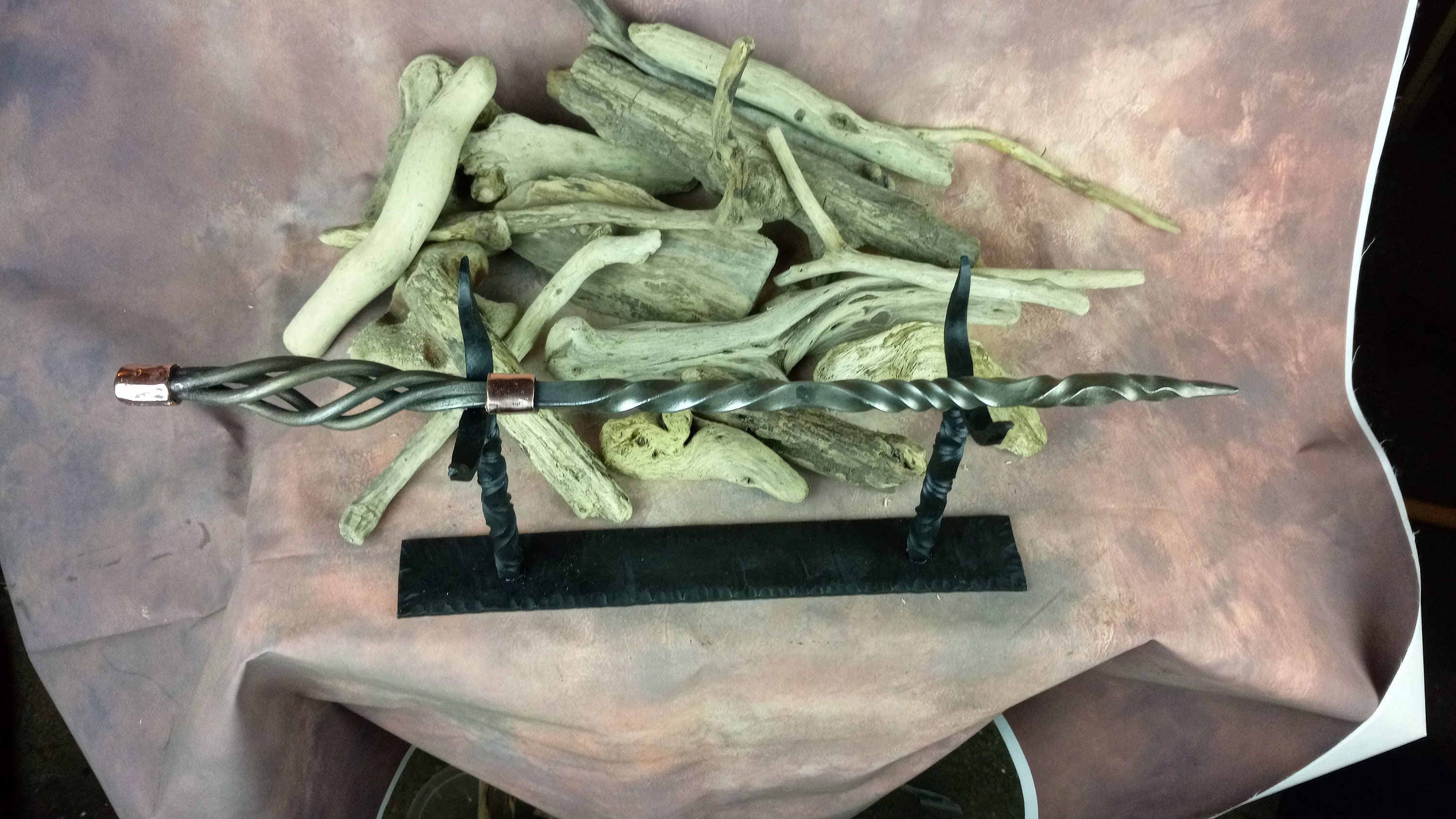 Copper and Steel Seidr Volva Wand - Etsy